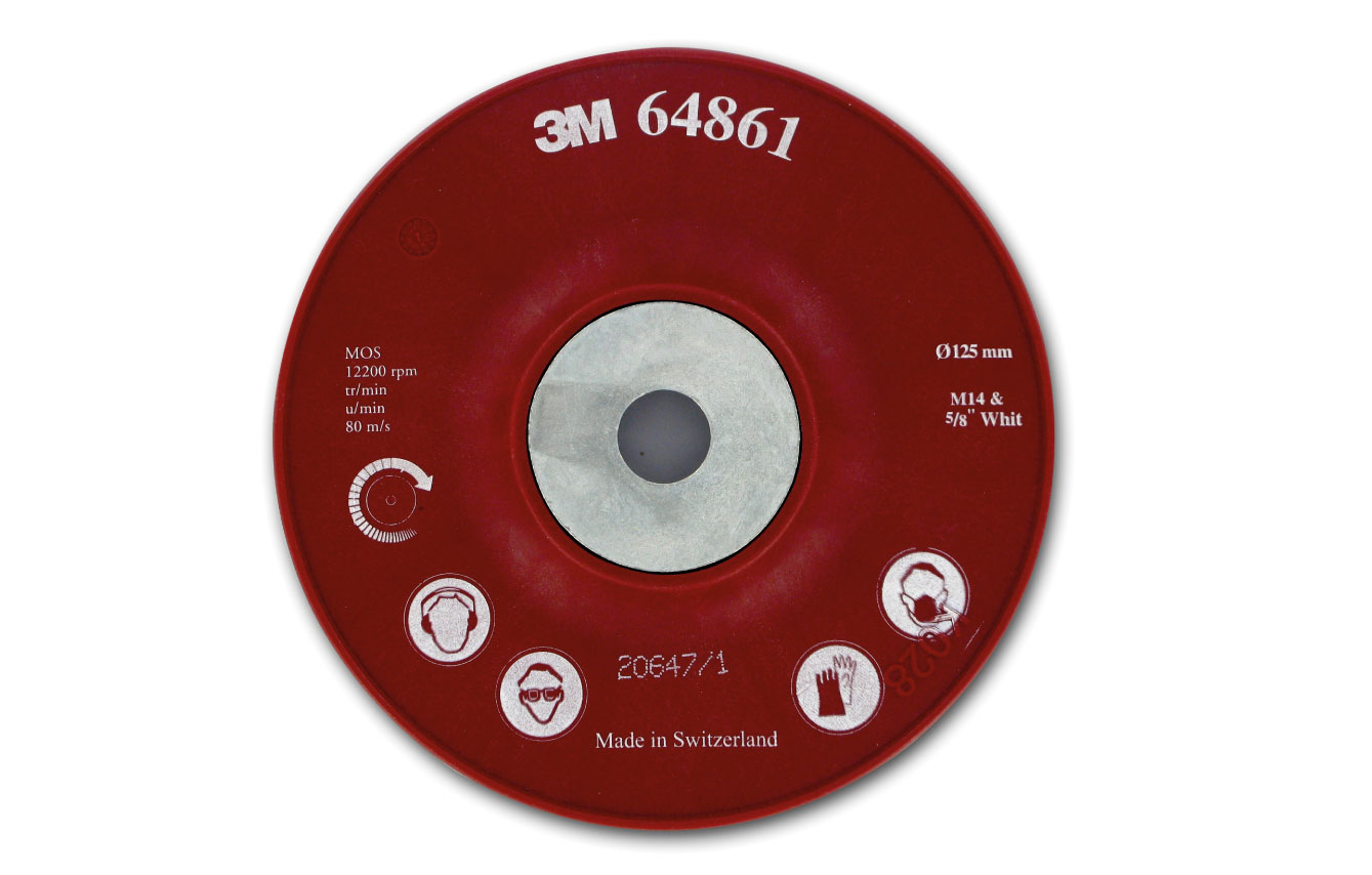 3M™ High Performance Ribbed Back-Up Pad | Metal Cutting and Grinding ...