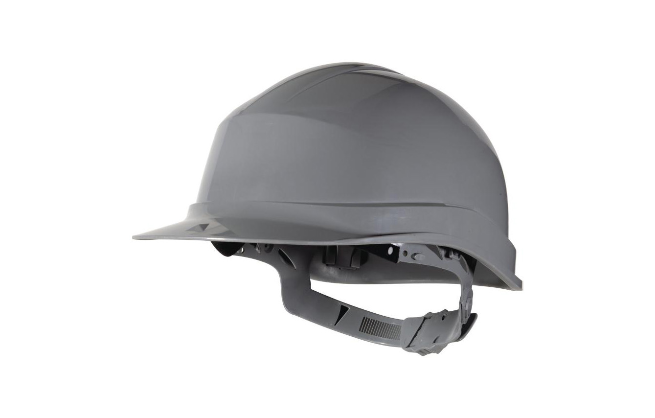 DELTAPLUS HELMET SAFETY SLOTTED GREY